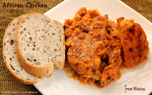 Galinha à Africana - African Chicken from Macau - Ruchik Randhap