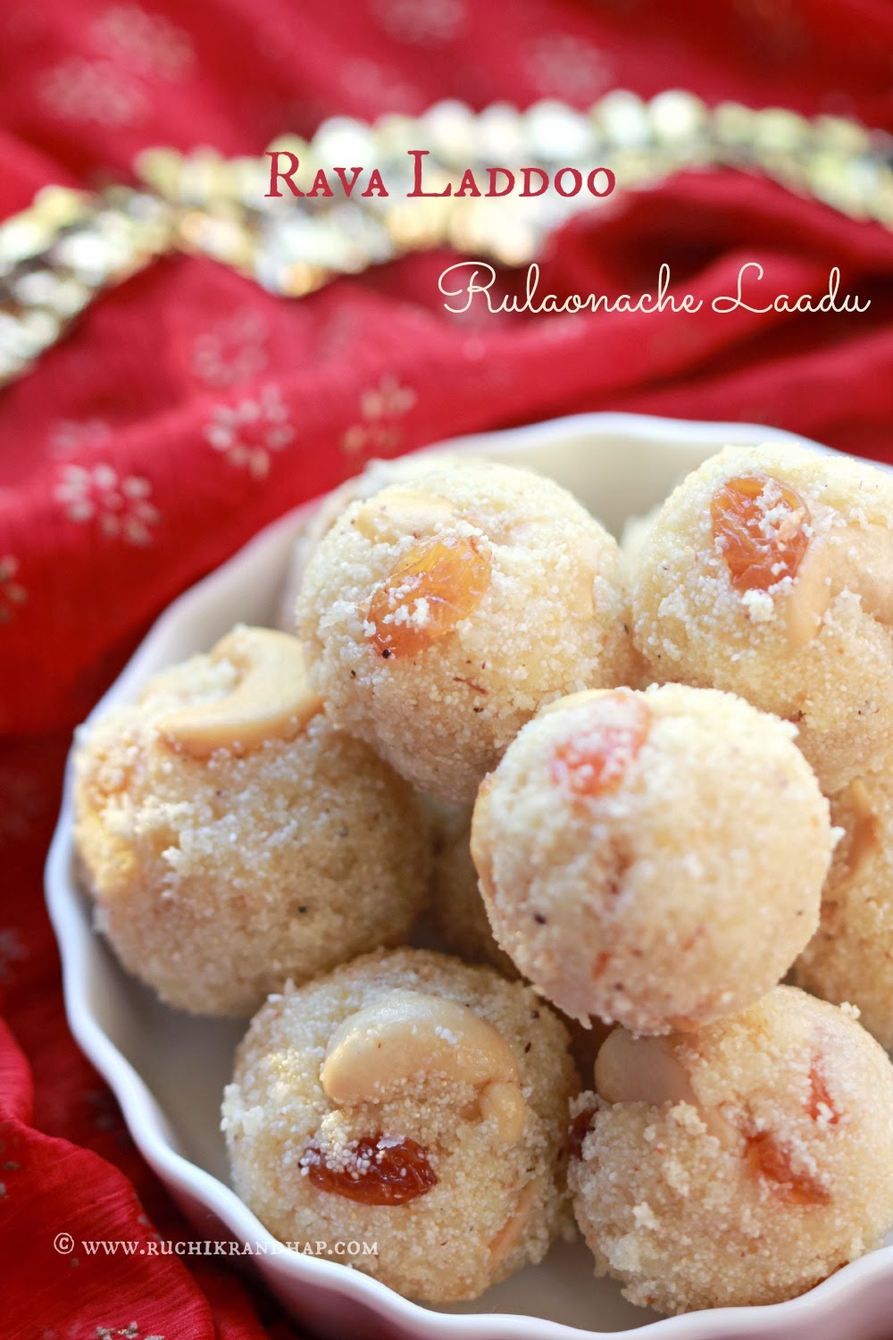 Rava Laadu / Rawa Laddoo (Sweet Semolina Balls) - Christmas Goodies ...