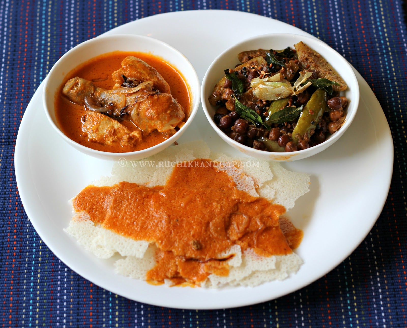 Mangalorean Plated Meal Series - Boshi#7 - Kori Ghassi, Kadale Manoli ...