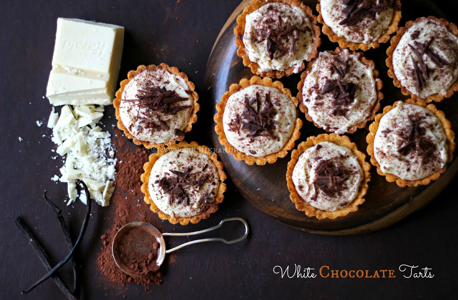 White Chocolate Tarts - Ruchik Randhap