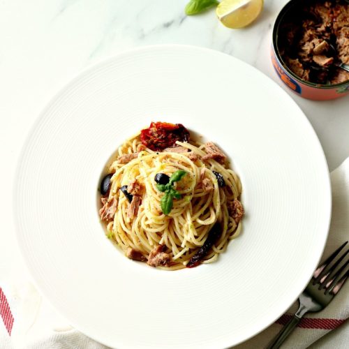 Tuna & Lemon Spaghetti - Ruchik Randhap