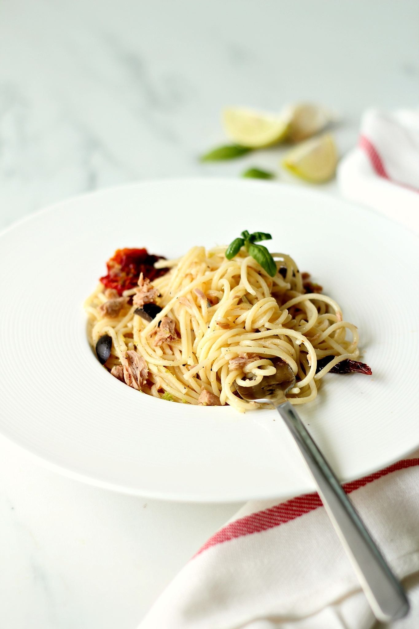 Tuna & Lemon Spaghetti - Ruchik Randhap