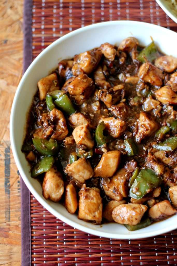 Garlic & Capsicum Chicken - Ruchik Randhap