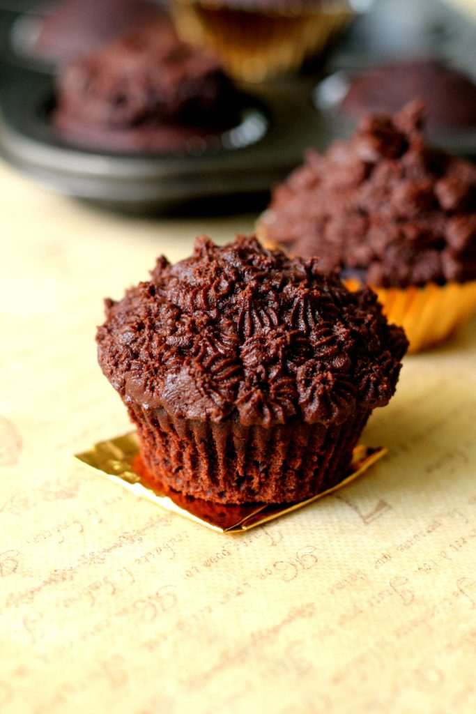 Devil's Food Cupcakes ~ Celebrating 9 Years of Blogging! - Ruchik Randhap