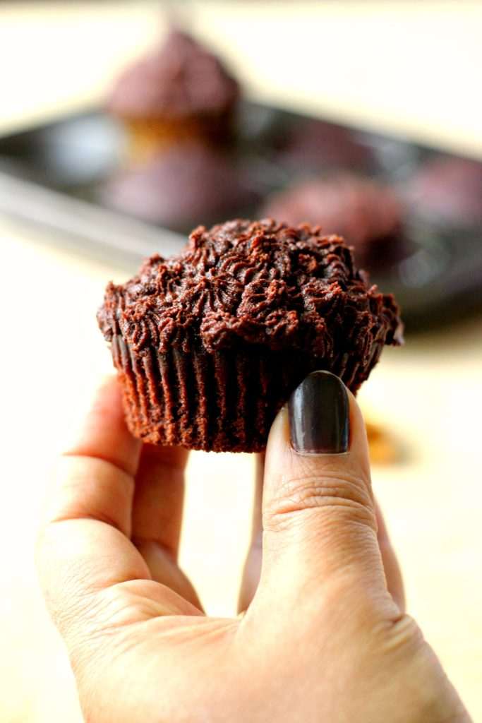 Devil's Food Cupcakes ~ Celebrating 9 Years of Blogging! - Ruchik Randhap