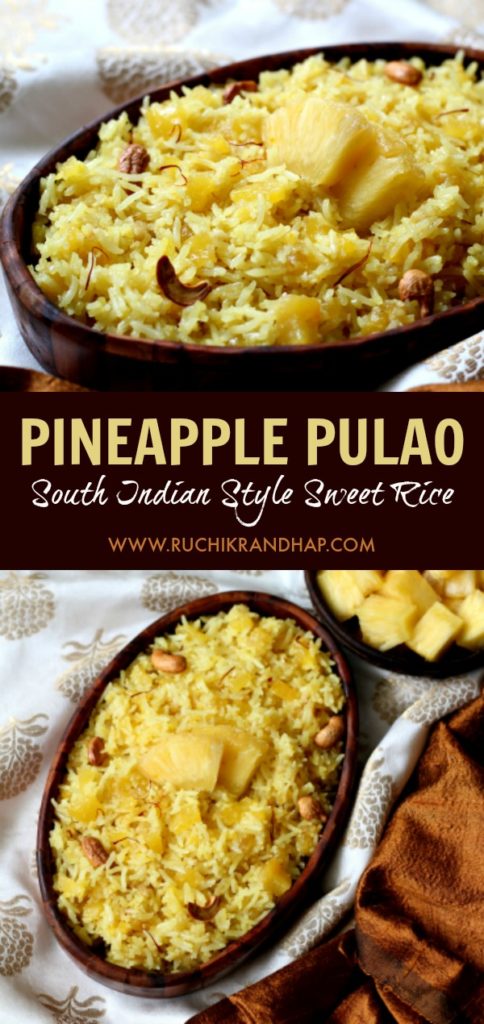 Pineapple Pulao - Ruchik Randhap