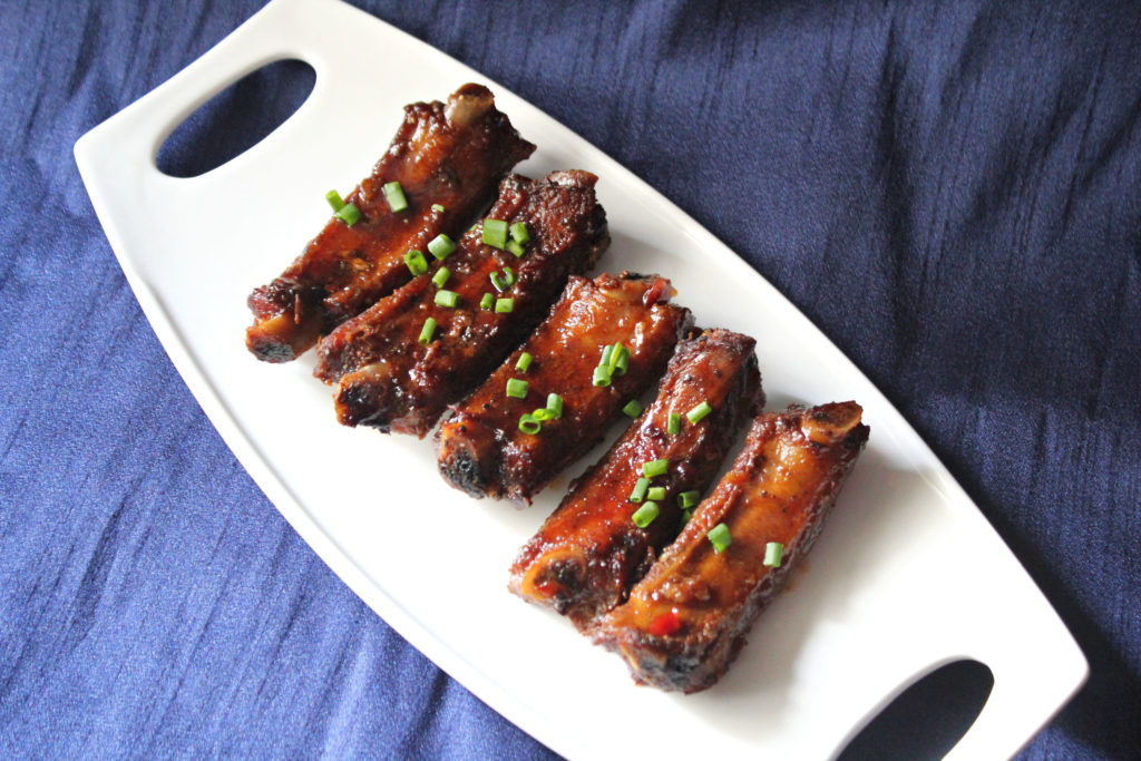 Hot & Sweet Pork Ribs - When The Hubby Cooks - Ruchik Randhap