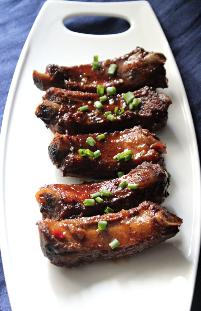 Hot & Sweet Pork Ribs - When The Hubby Cooks - Ruchik Randhap