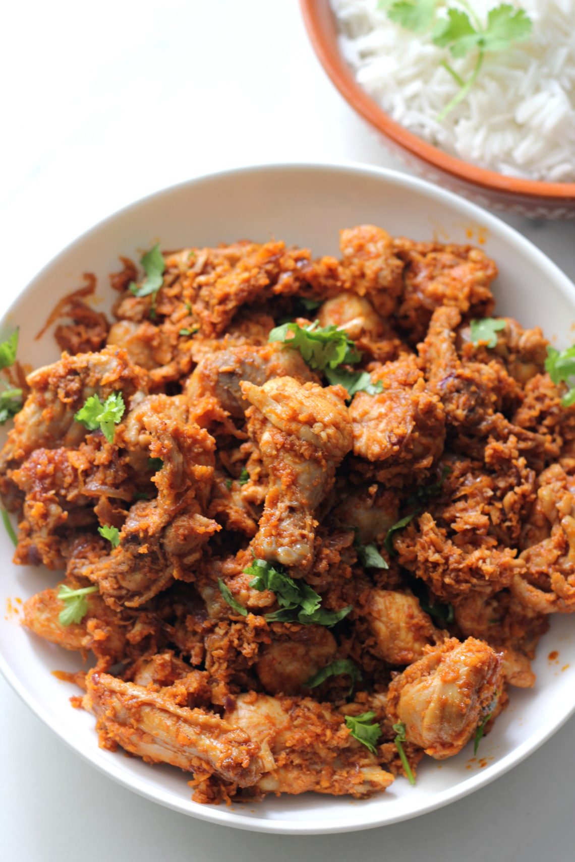 Chicken Sukka | Using Bafat Powder + Video! - Ruchik Randhap