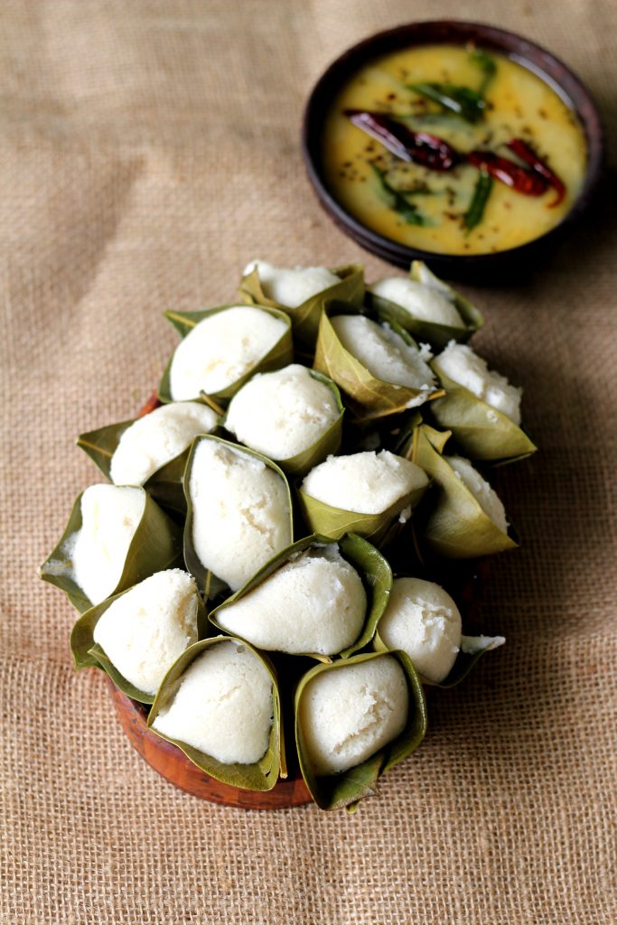 Itoo - Idli Steamed in Jackfruit Leaf Cones - Ruchik Randhap