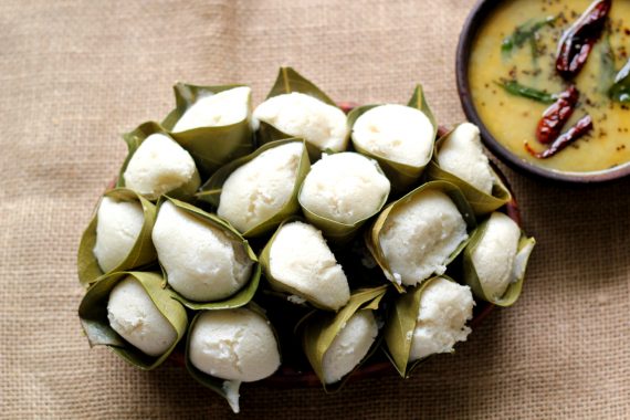 Itoo - Idli Steamed in Jackfruit Leaf Cones - Ruchik Randhap