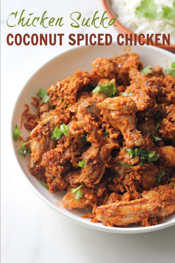 Chicken Sukka | Using Bafat Powder + Video! - Ruchik Randhap