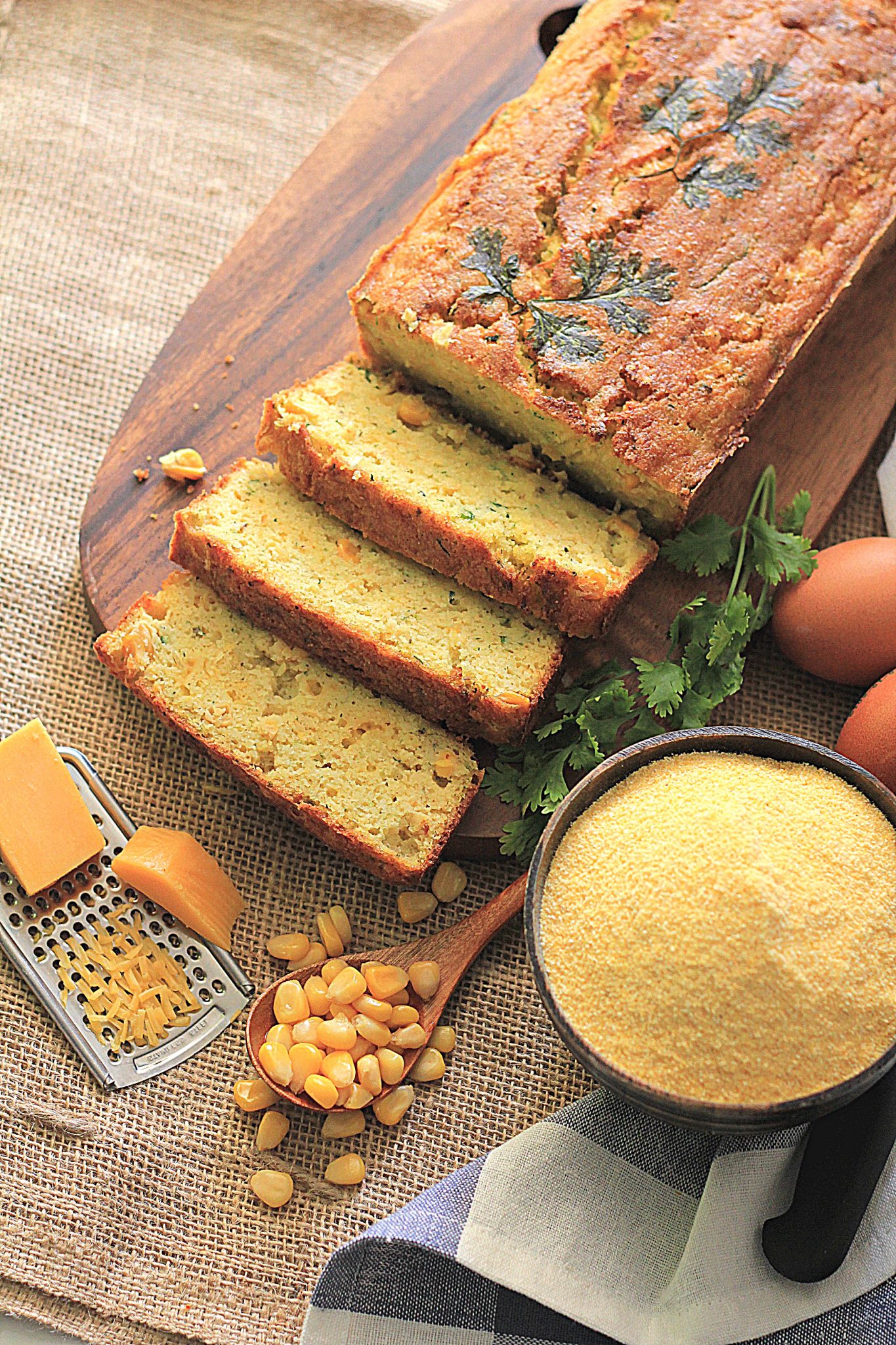 Zucchini Cornbread |Savory Cornbread - Ruchik Randhap