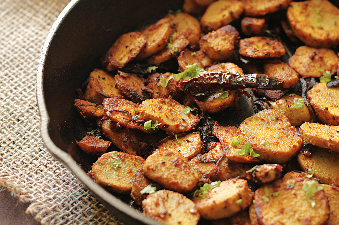 Arbi Roast | Taro Fry - Ruchik Randhap