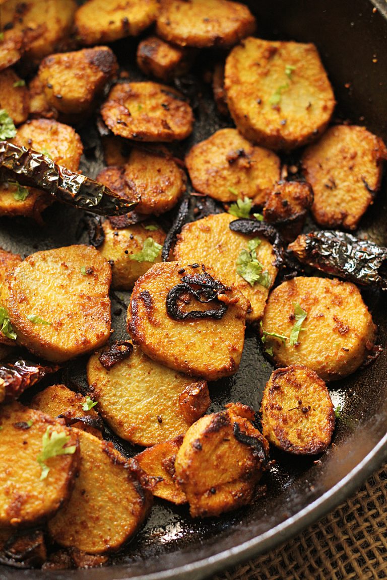 Arbi Roast | Taro Fry - Ruchik Randhap